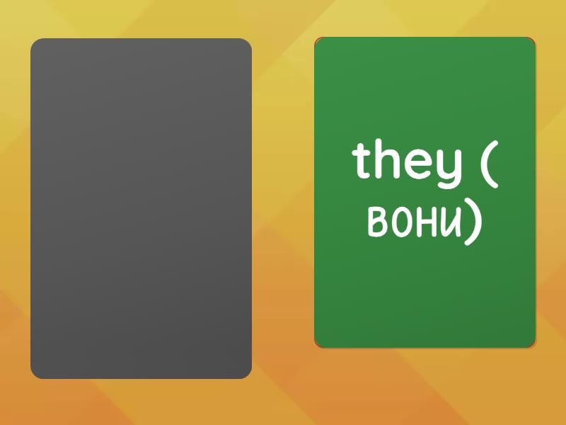 Kid's box 1 - Personal pronouns - Speaking cards