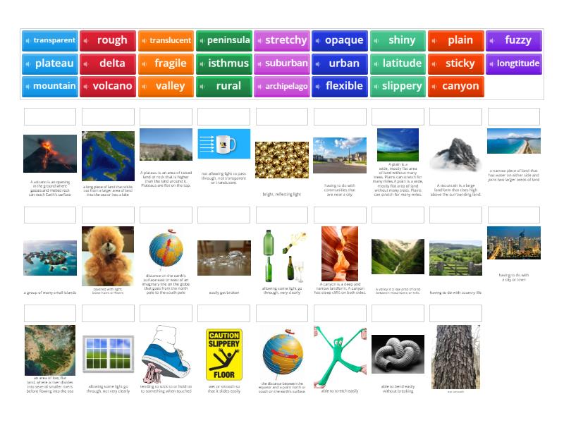 G5 EAL WORD LIST Q1- Aug 26 -30 - Une las parejas