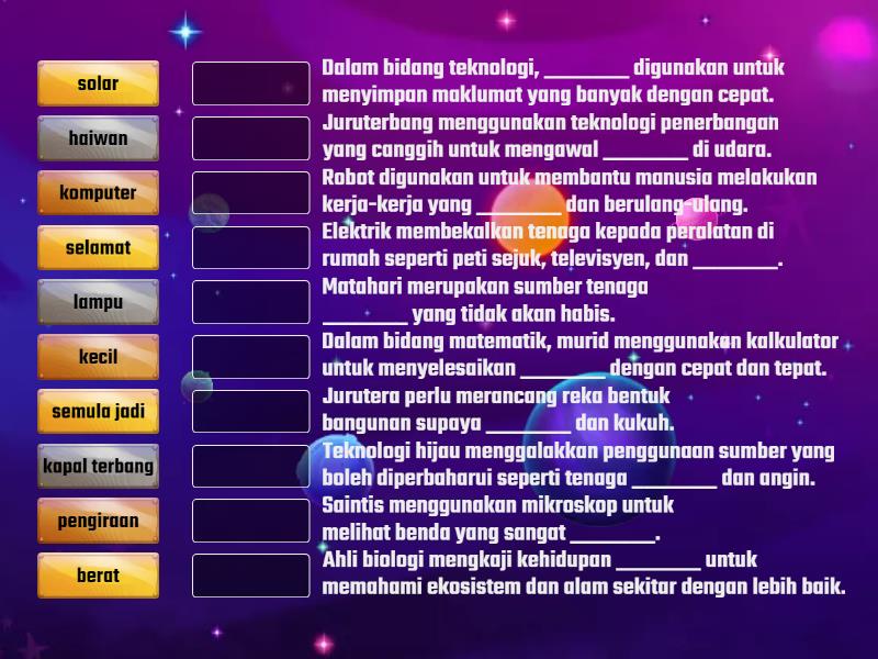 KUIZ STEM - Match up
