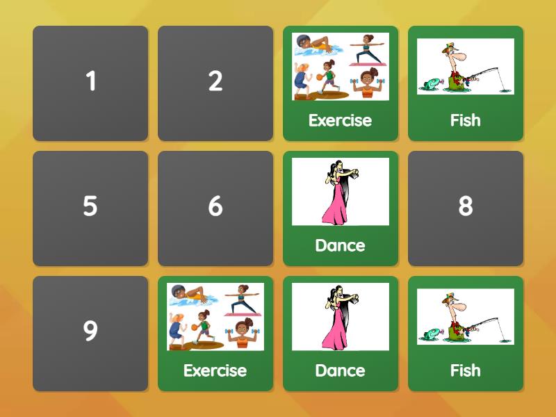 ESL 50 - Free Time Activities - Matching pairs