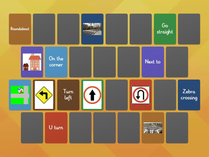 Giving Directions - Matching pairs