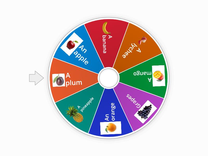 Fruit - Spin the wheel
