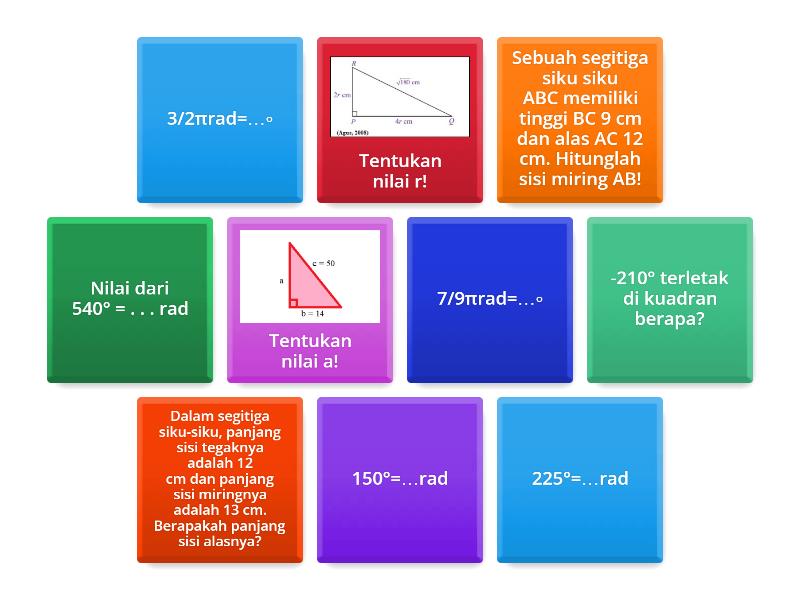 trigonometri dasar - Flip tiles