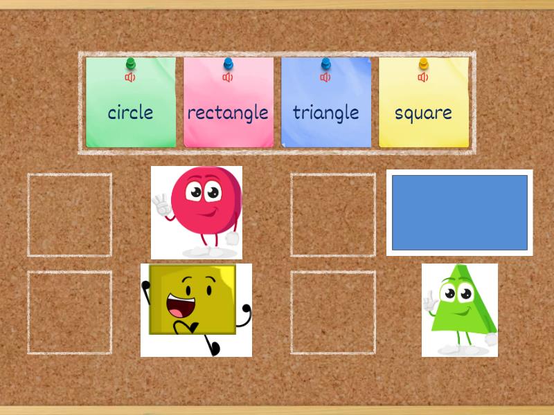 A4_Shapes ( triangle circle square rectangle ) - Match up