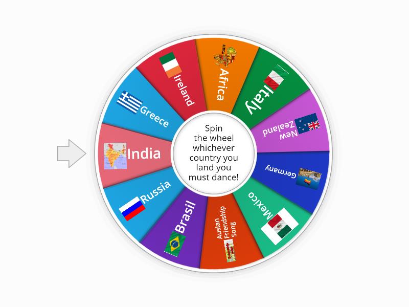 The wheel of dance! - Spin the wheel