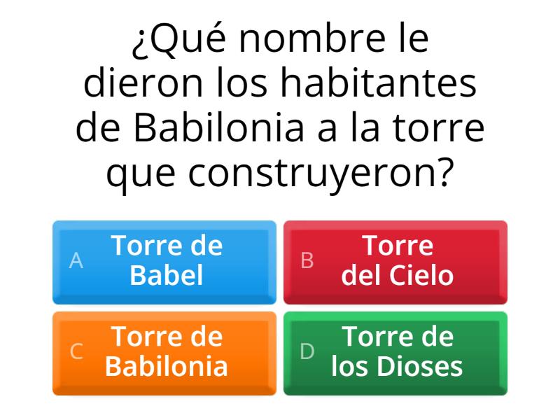 La torre de Babel - Quiz
