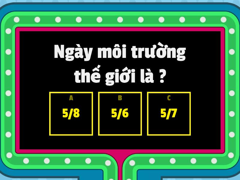 Bun luoc - Gameshow quiz