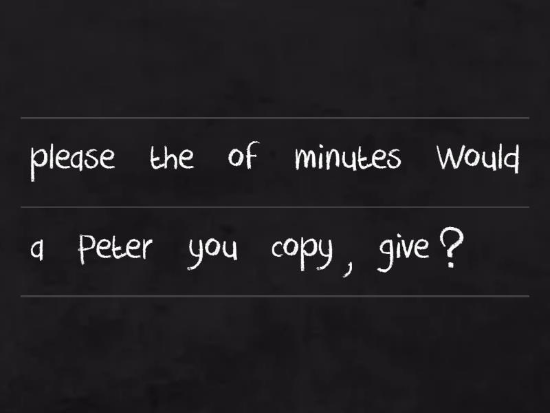 5.3 Delegating tasks - Unjumble