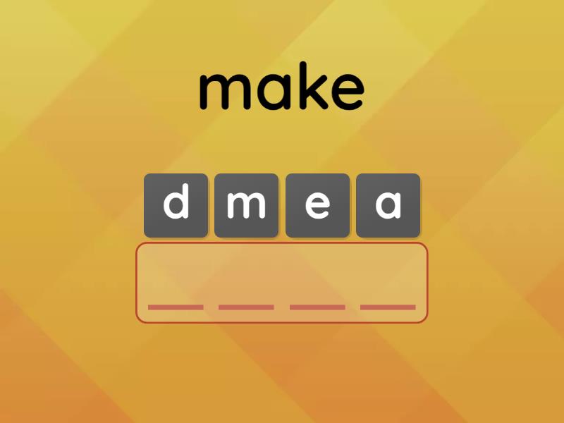 SO ELementary, unit 6.2. Irregular verbs. - Anagram