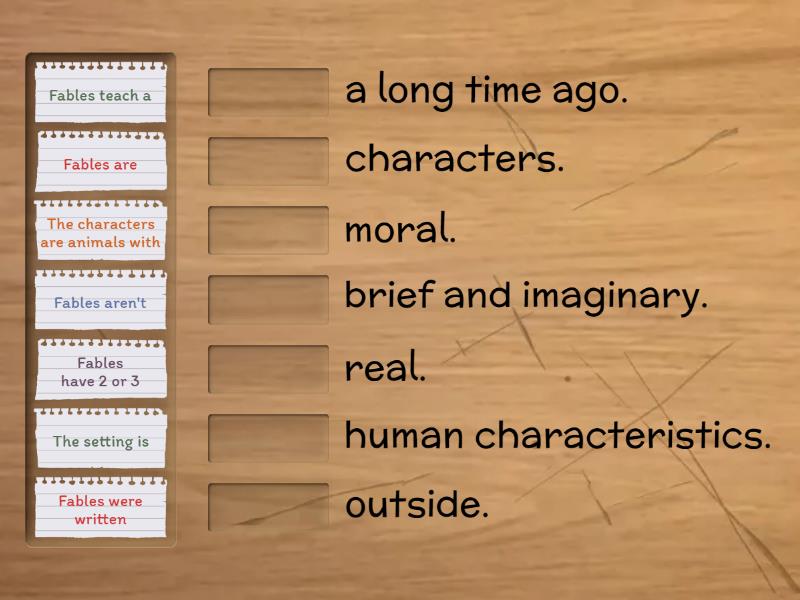 Fable Features - Match up