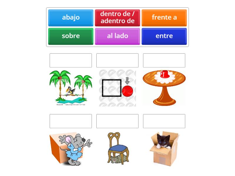 A1.1 Preposiciones de lugar - Match up