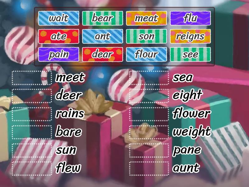 Homophones - Match up