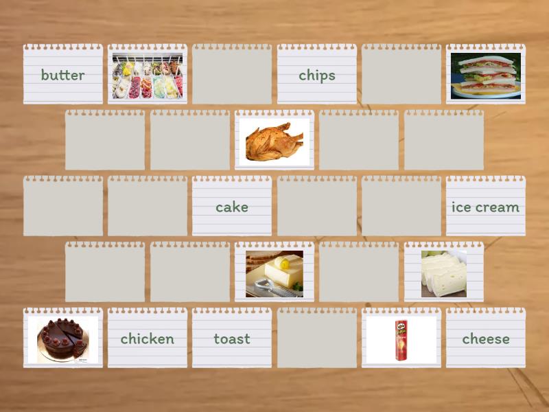 CIBI IN INGLESE - Matching pairs
