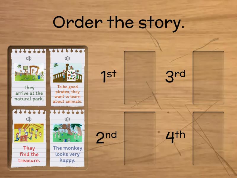 ORDER THE STORY - Rank order