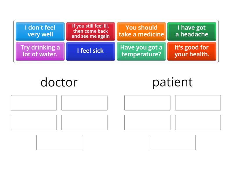 doctor/patient - Group sort