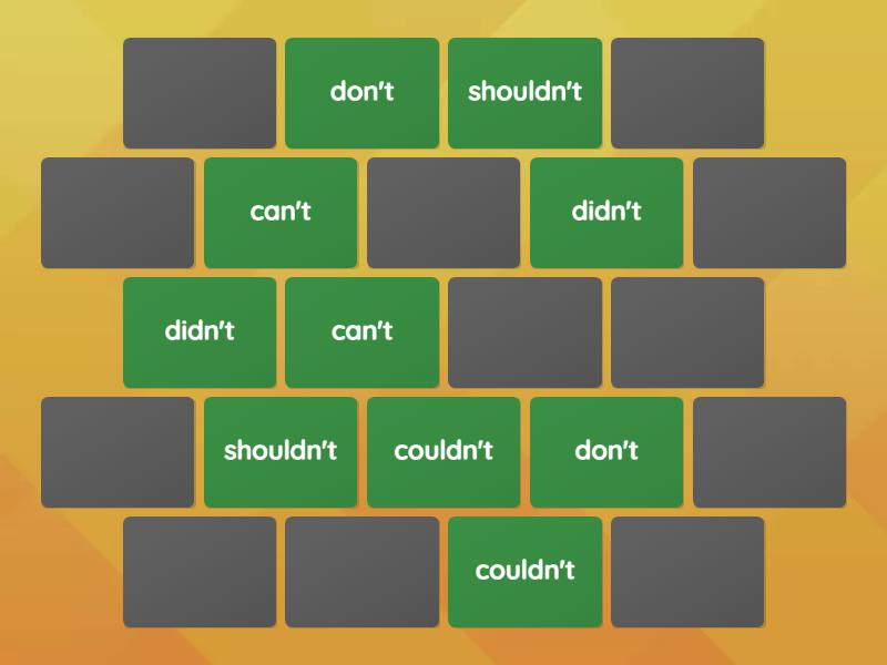 Contractions - Matching pairs