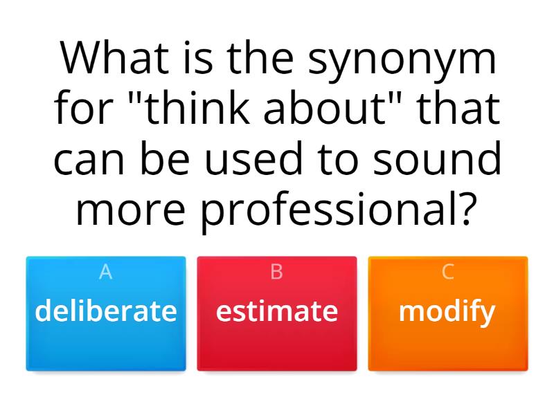 Business Words Synonyms B2 - Quiz