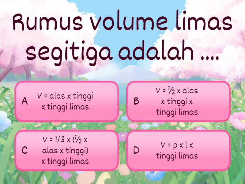 Mari Berlatih (Limas Segitiga) ! - Quiz Mari Berlatih (Limas Segitiga) ! - Quiz