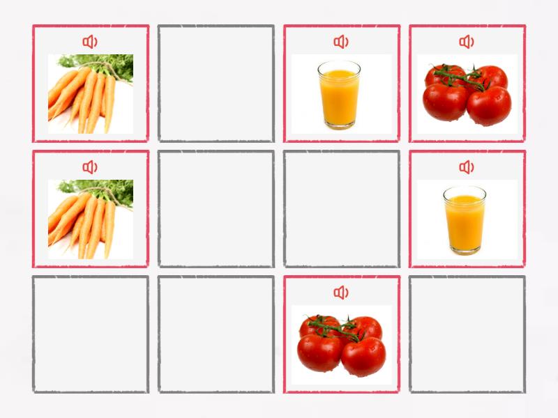 f1 food - Matching pairs