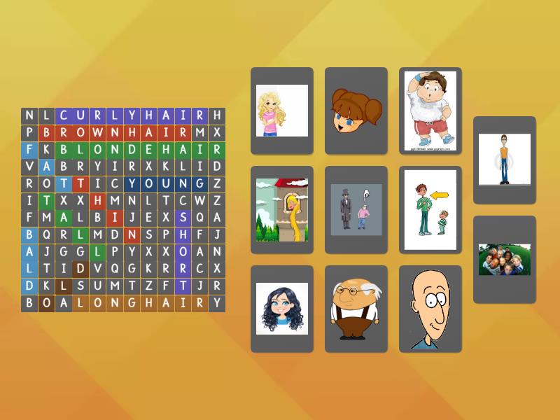 Describing people - Wordsearch