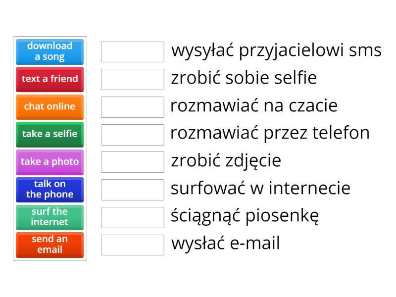 using technology - Match up