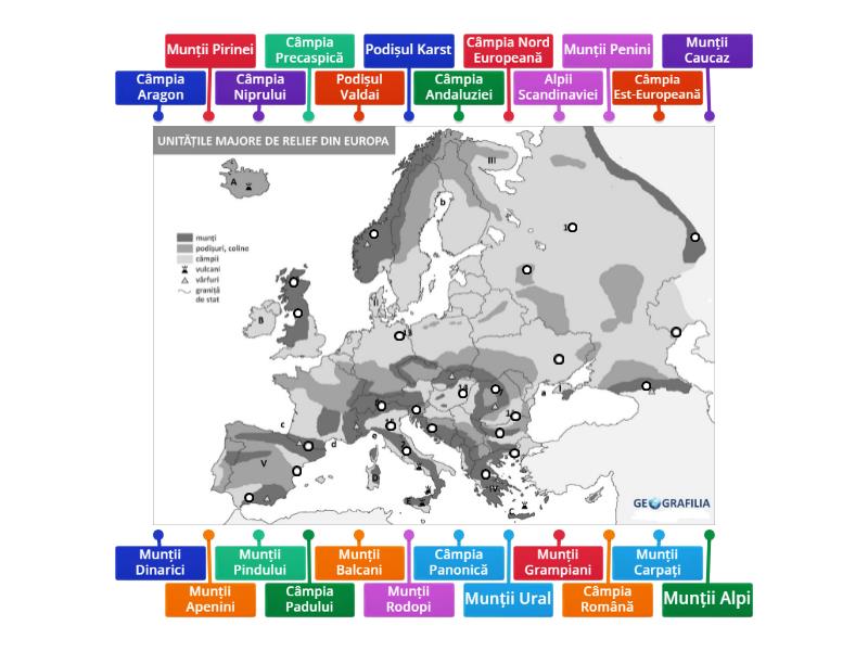 Relieful Europei-V 5 - Labelled diagram