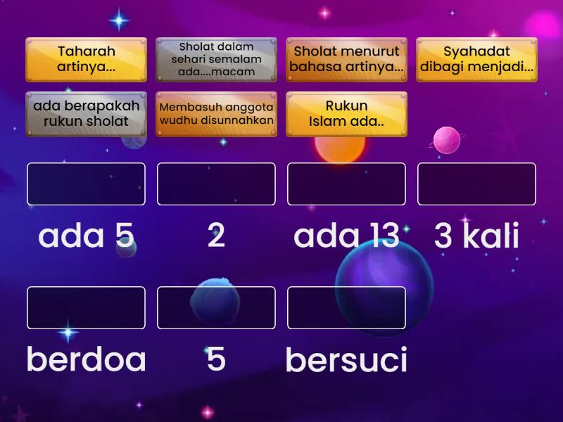 Latihan Soal Fikih Kelas 1 - Match up