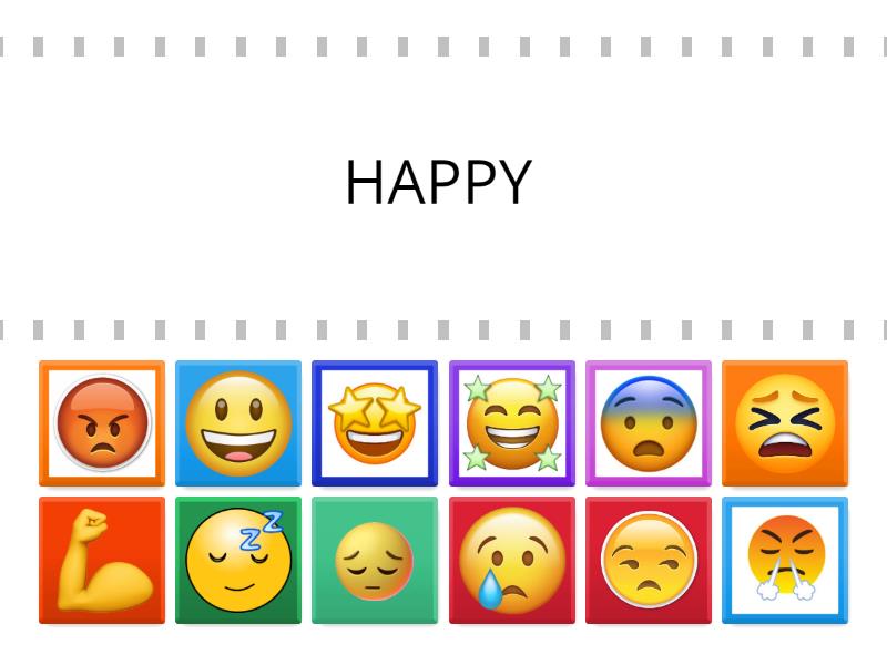 FEELINGS Emoticons - Find the match