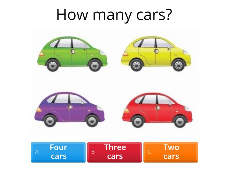 Grade 1 - Unit 9 (Lesson 3 - How many cars?) - Quiz