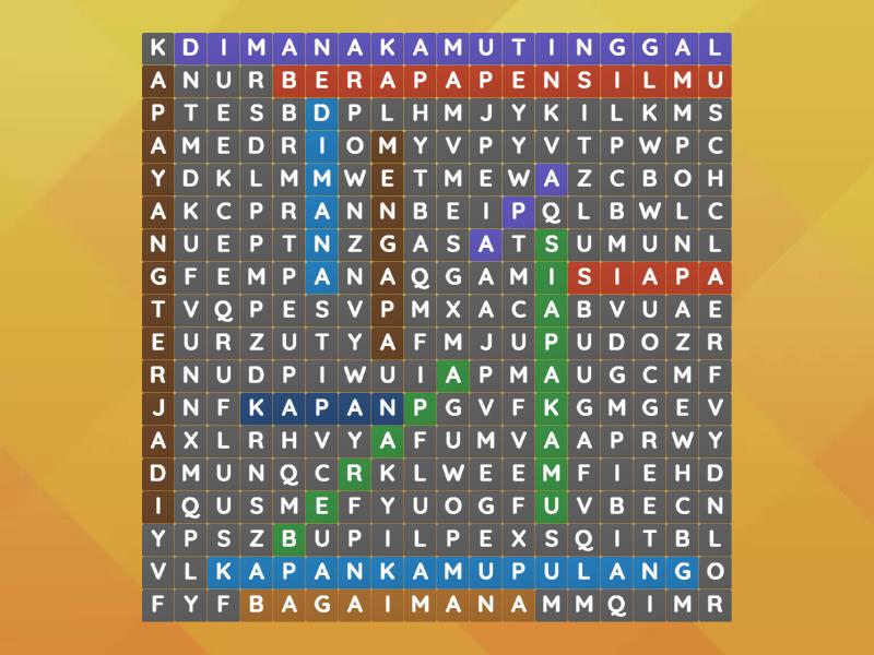 jenis -jenis kata tanya dan contoh kaimat tanya - Wordsearch