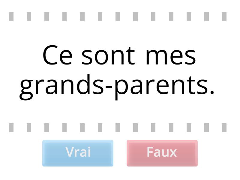 PELF - Fiche 5 - C'est/ce sont + la famille et le possessifs - Benar ...