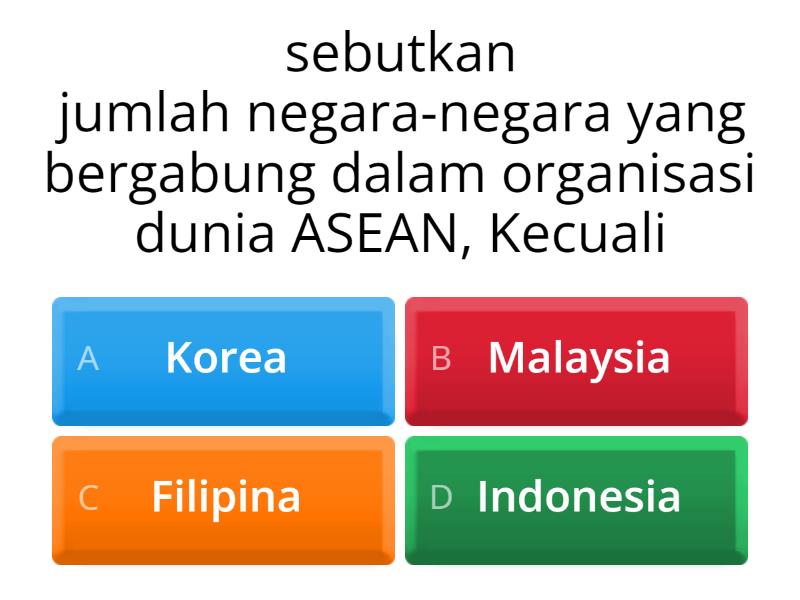 Mengenal Organisasi ASEAN - Quiz