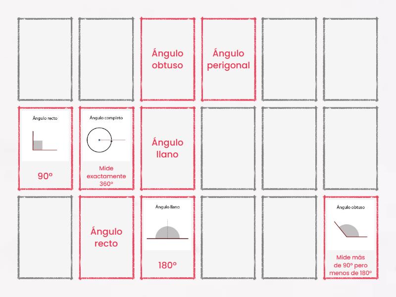 Tipos de ángulos - Matching pairs