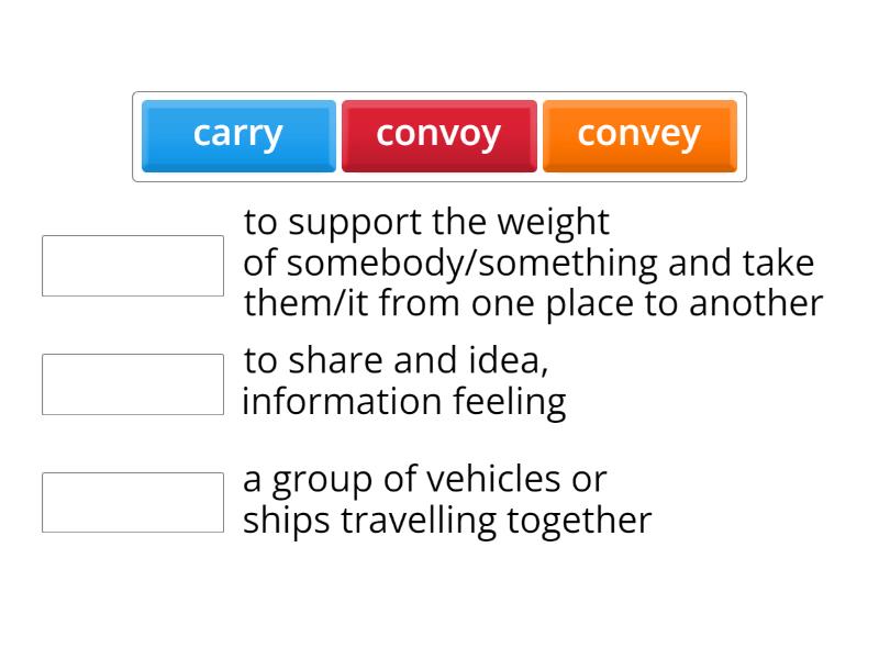 convey - Match up