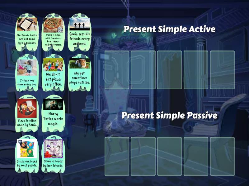 Present Simple Passive - Group sort