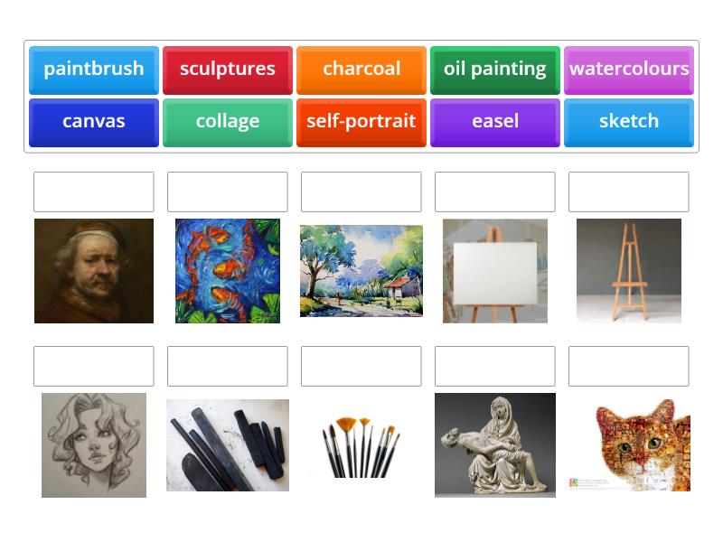Visual arts (nouns) - Match up