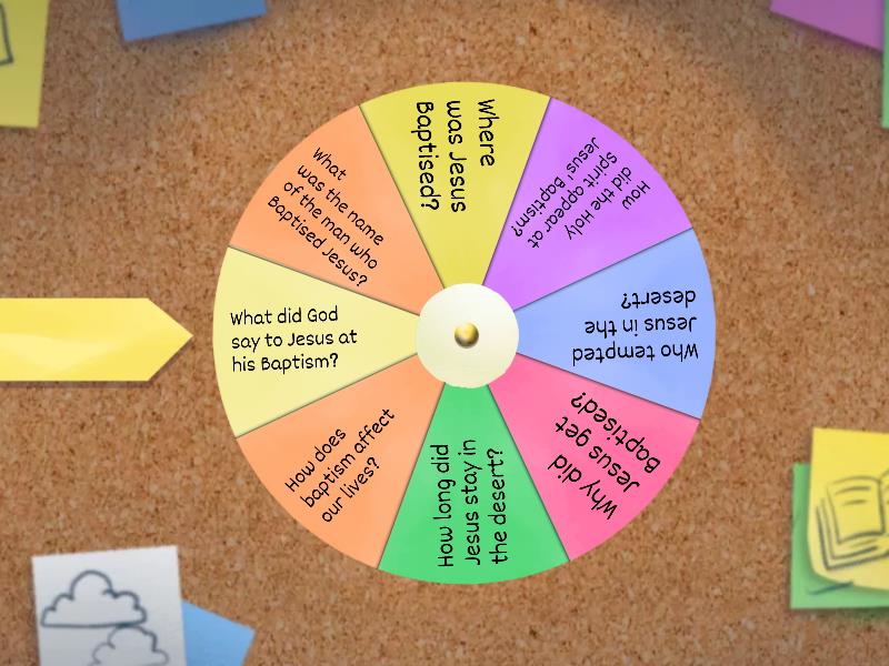 Baptism Questions - Random wheel