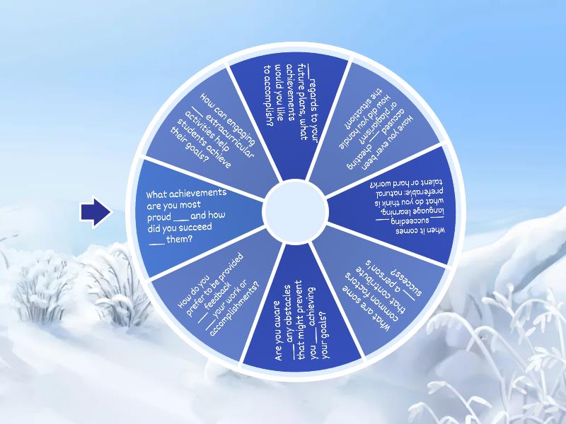 Prepositions review - Random wheel