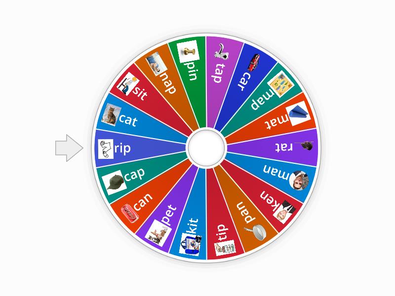cvc words - Spin the wheel