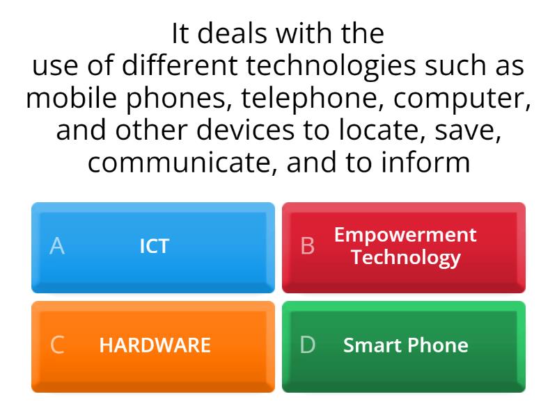 1st QUIZ (CURRENT STATE OF ICT) HUMSS/GAS - Cuestionario