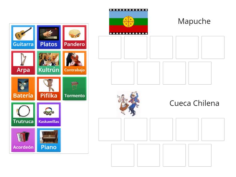Instrumentos Musicales N°3 || Mapuche - Cueca - Ordenar por grupo