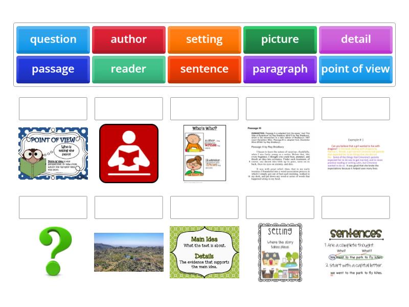 Cognia ELA matching activity - Match up