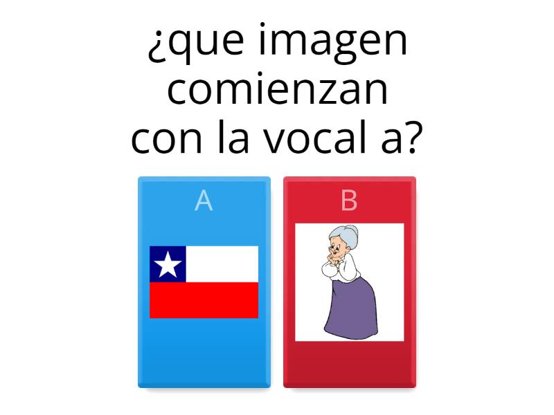 Identificar el sonido inicial de la vocal A - Quiz