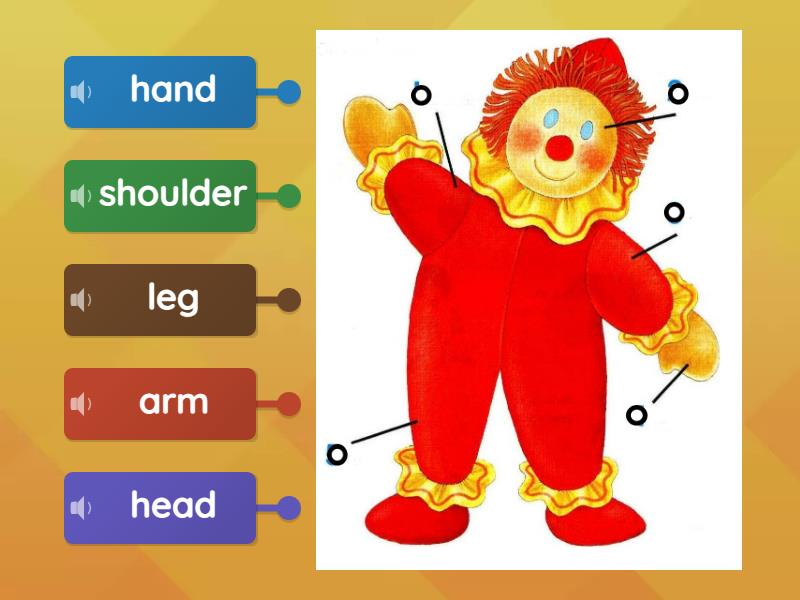 Get Ready Step 51 Parts of the body - Labelled diagram