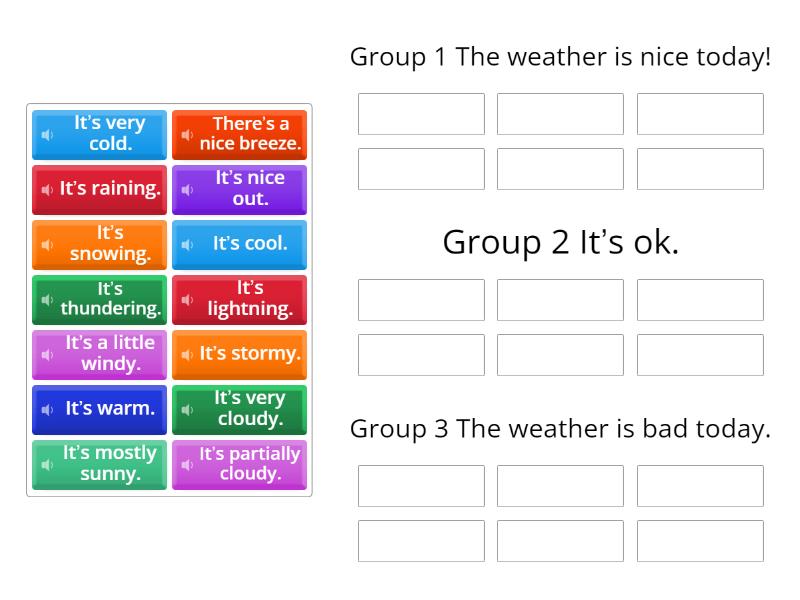 Weather - Group sort