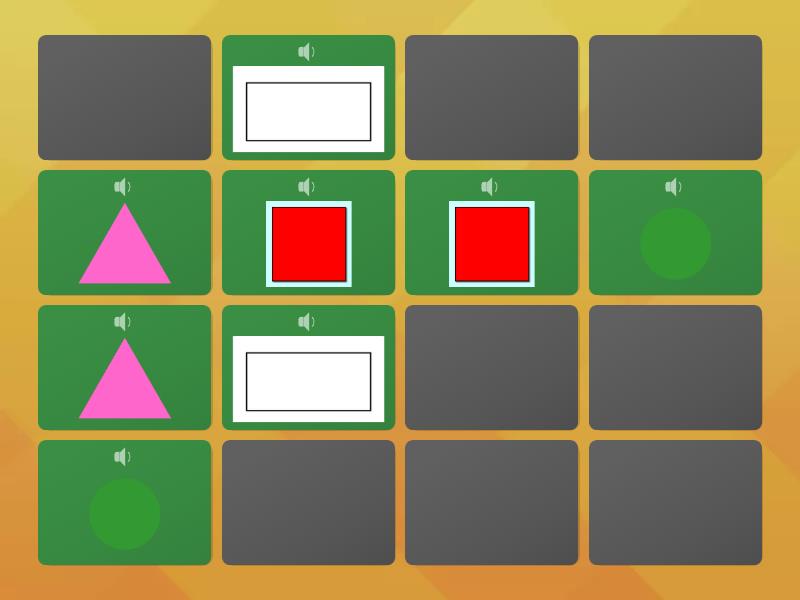 LT - Unit 1 - Shapes - Matching pairs