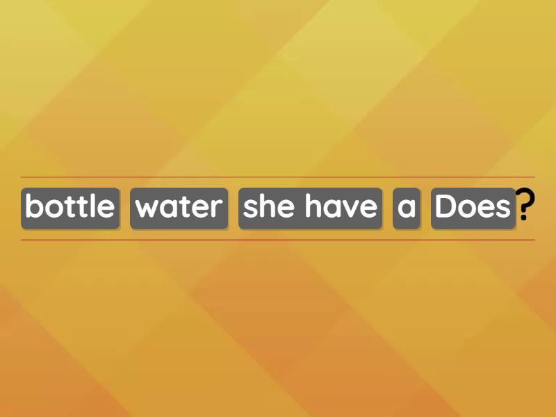 GRAMMAR do does - Unjumble