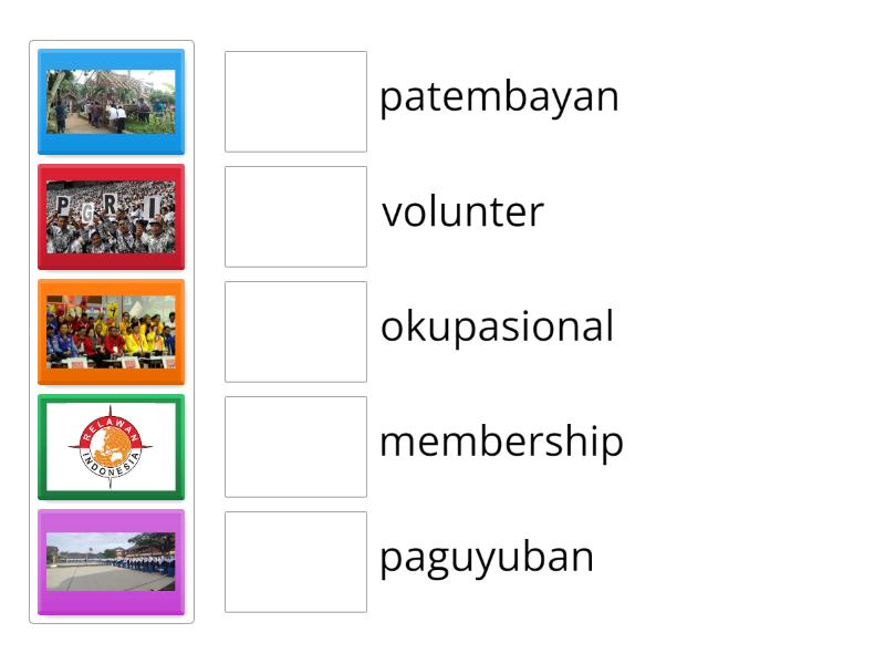MACAM-MACAM KELOMPOK SOSIAL - Match up