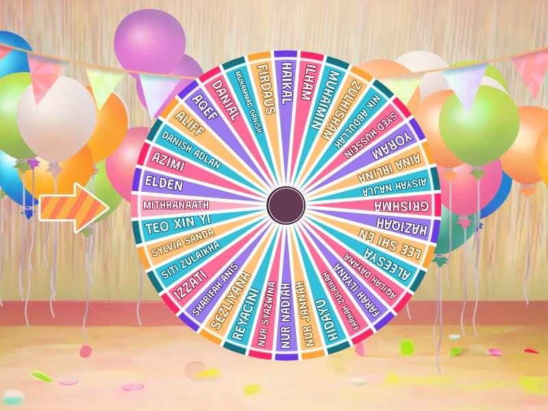 PELAJAR 6BS1 - Spin the wheel