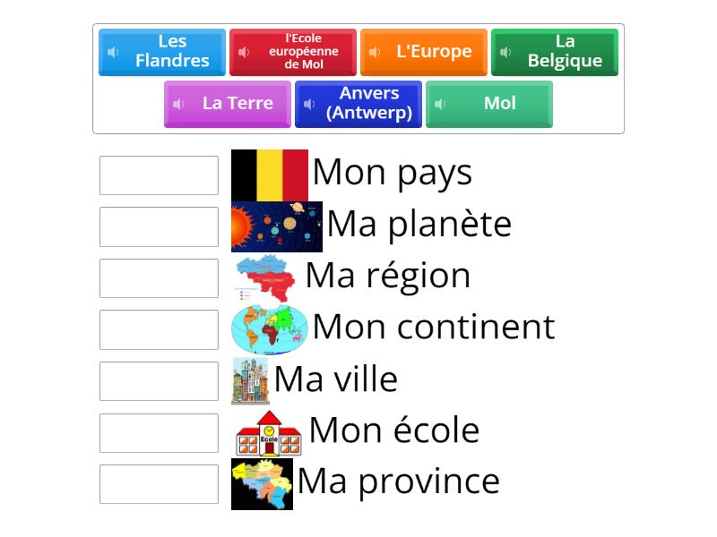Moi et mon environnement - Match up